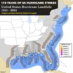 173 Years of Hurricane Strikes Map | Citizens Journal Florida